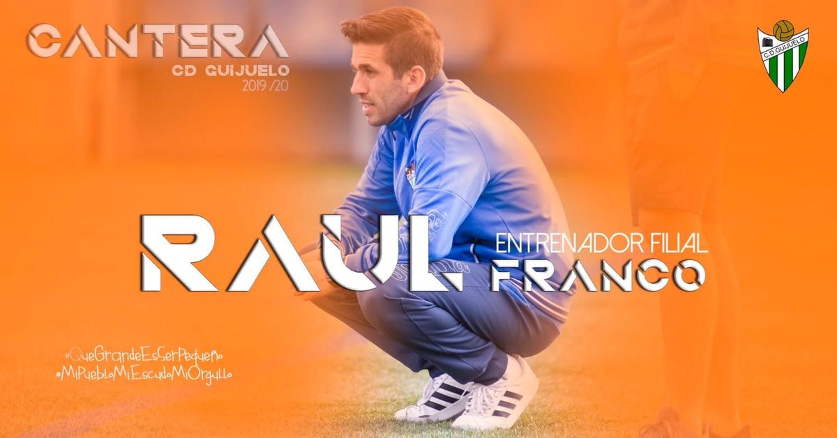 Raúl Franco, entrenador del Guijuelo B: "El objetivo es el ascenso"