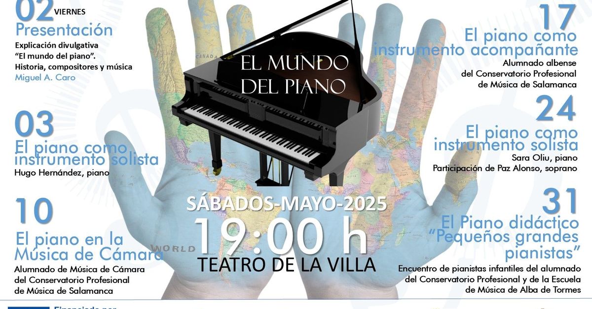 Alba de Tormes se llena de música con el ciclo 'El mundo del piano' durante todos los sábados de ...