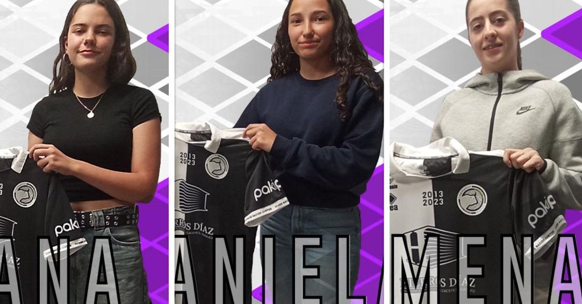Ana Delgado, Daniela Pérez y Jimena Blanco, primeras jugadoras de la ...
