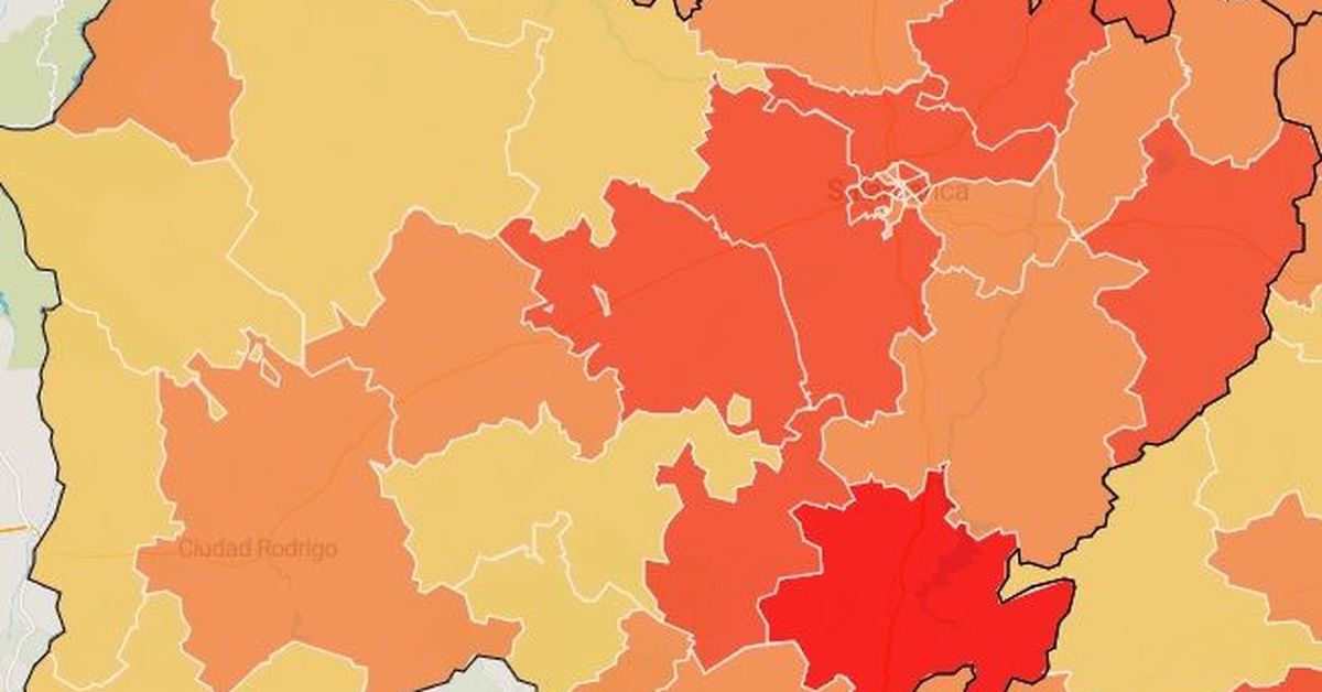 Mapa del coronavirus: Guijuelo encabeza un empeoramiento generalizado ...