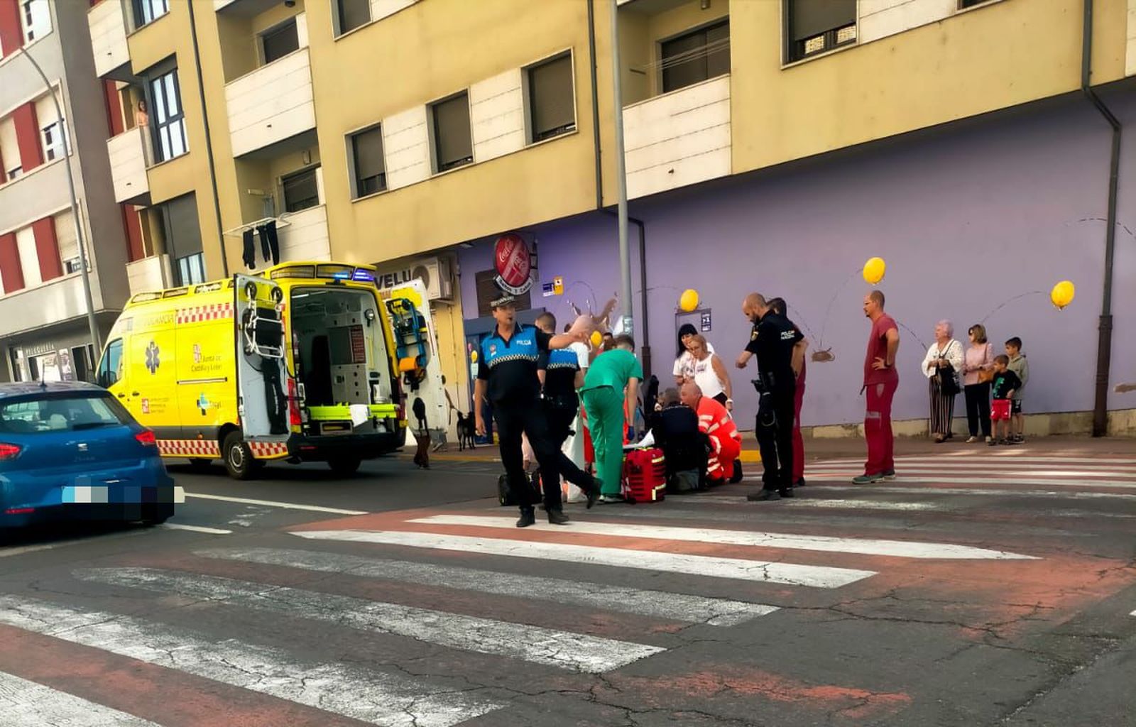 Una septuagenaria, herida al ser arrollada por un turismo en Béjar