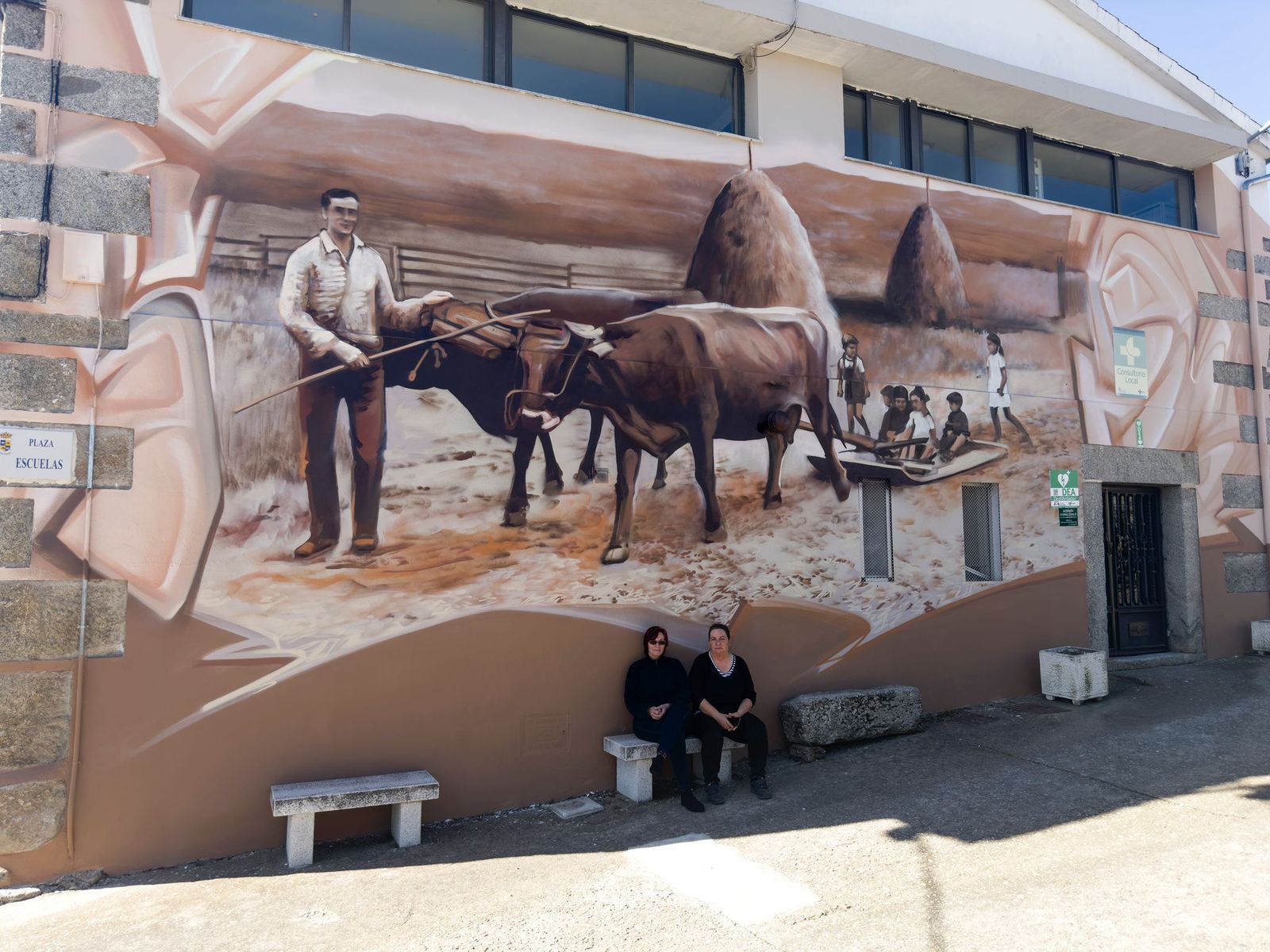 “El trillo”, el nuevo mural que luce Aldeacipreste