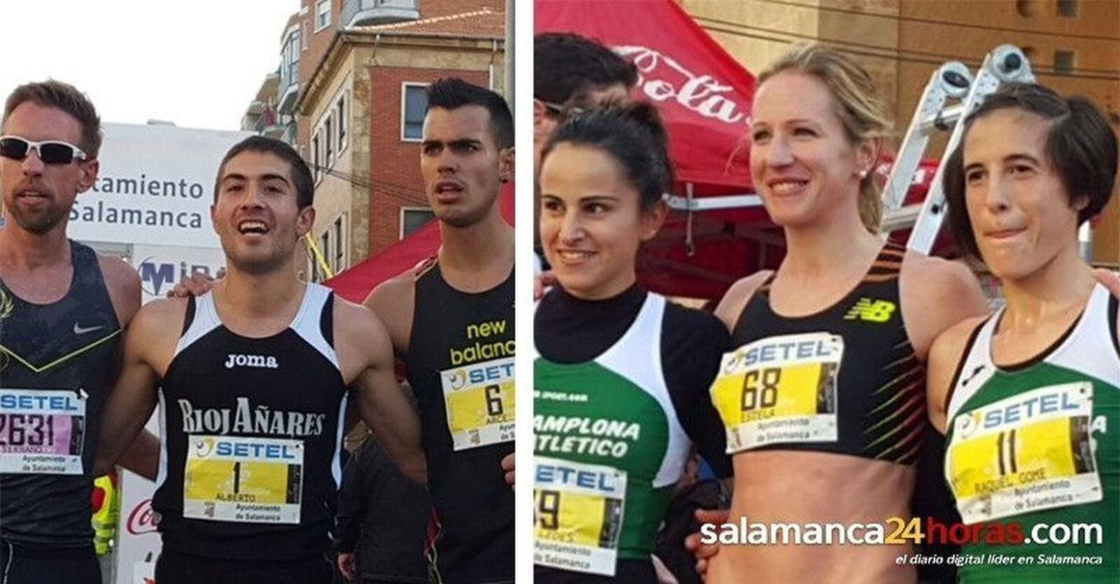 Alberto Sánchez Pinilla y Estela Navascués repiten en la San Silvestre