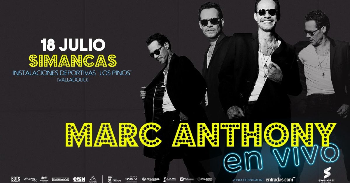 Los ritmos latinos de Marc Anthony aterrizarán en Simancas el 18 de julio