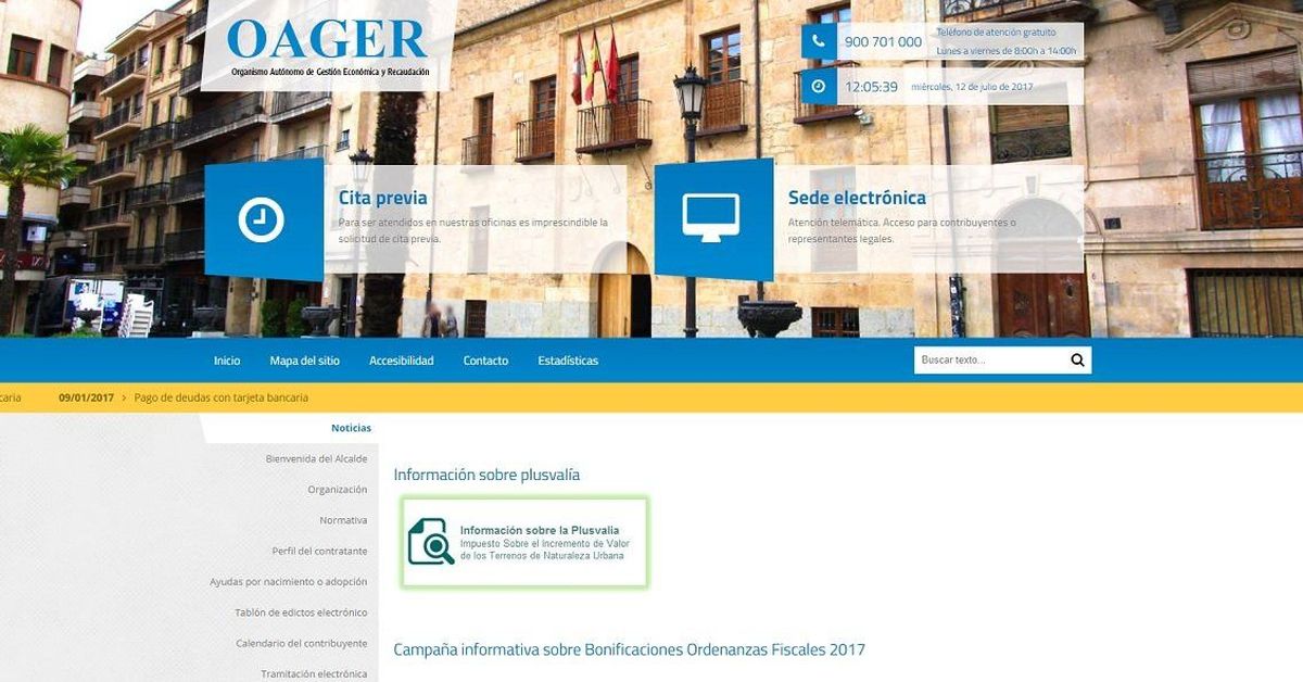 La Sede Electrónica del OAGER incorpora un nuevo sistema de ...